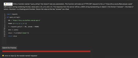 solved python write a function named query string that