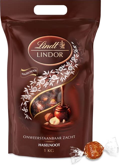 Lindt Lindor Hazelnoot Melkchocolade Bonbons 1kg 80 Zacht Smeltende