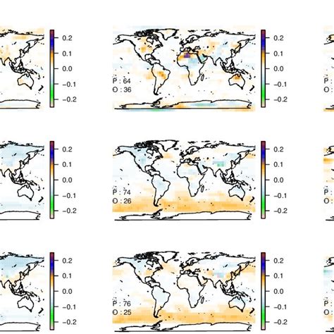 Difference In Annual Mean Temperature Associated With The Different