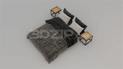 6004 Free 3d Bed Model Download 2 3dzip Org 3d Model Free Download