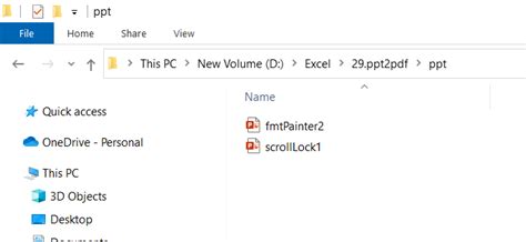 how to convert multiple powerpoint files into pdf with excel vba