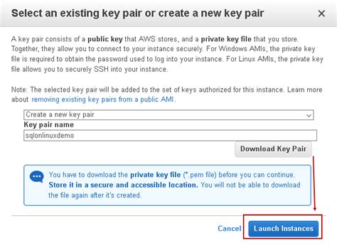 installation of sql server linux on red hat in amazon ec2 instances