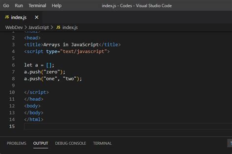 javascript arrays codedec