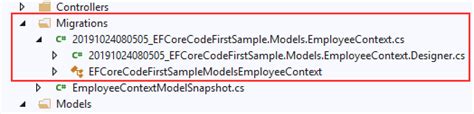 asp core web api with ef core code first approach