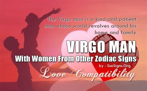 Virgo Man Compatibility With Women From Other Zodiac Signs Sunsigns Org