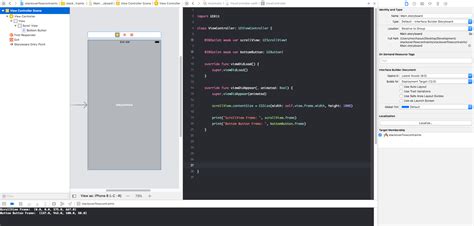ios uiscrollview in xcode using springs and struts stack overflow
