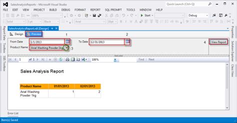 create first ssrs report with sql server analysis services