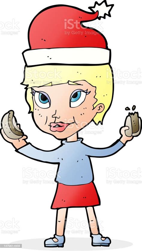 Cartoon Woman Eating Junk Food Stock Illustration Download Image Now
