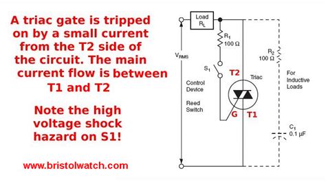 basic triac circuit electrónica