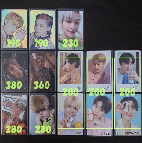 Assorted Nct 127 Wayv Official Photocards Pc Taeyong Jungwoo Winwin
