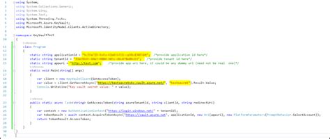 how can native application get access to the secrets saved