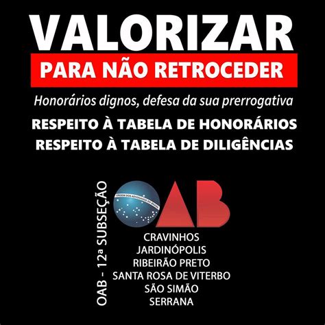 “valorizar Para Não Retroceder” Campanha De Valorização Da Advocacia