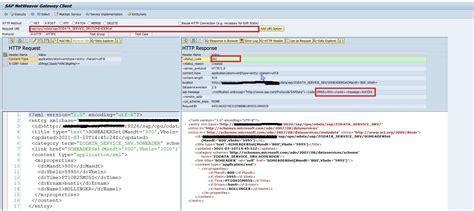 display messages in odata header response while success and update and