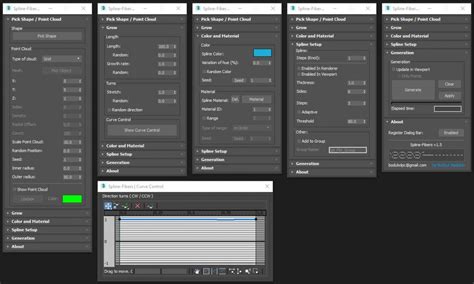 tool for generation fibers around the spline from