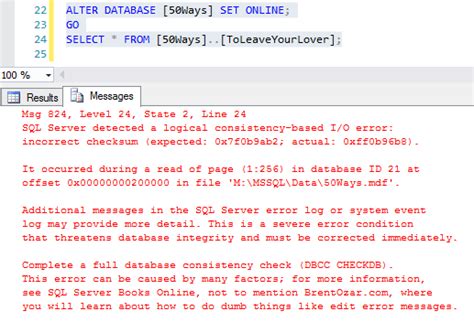let s corrupt a sql server database together part 1