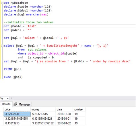sql server why the row size is very big stack overflow