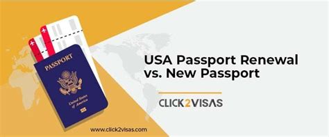 Usa Passport Renewal Vs New Passport U Click2visas