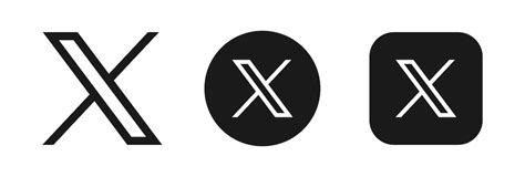 Twitter X Logo Vector Aislado X Nuevo Logo De Twitter En Fondo Blanco