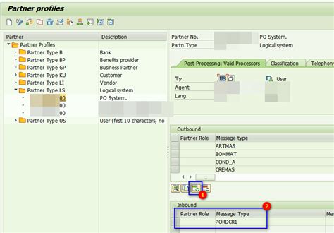 sap idoc understand sap inbound idoc process code in partner profile