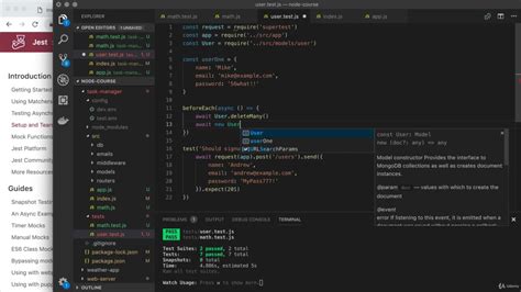 jest setup and teardown [the complete node js developer course 3rd