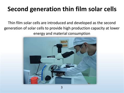 Second Generation Thin Film Solar Cells Online Presentation