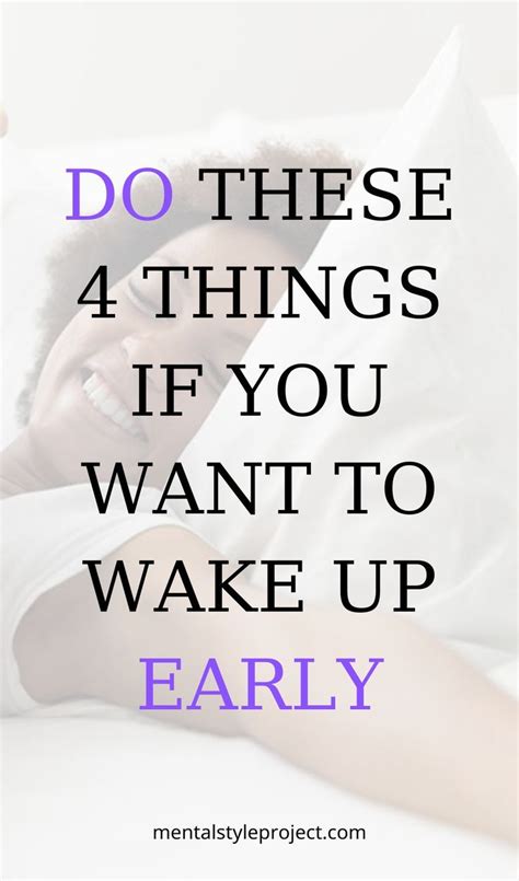 How To Wake Up Early And Not Feel Tired 4 Easy Steps – Artofit