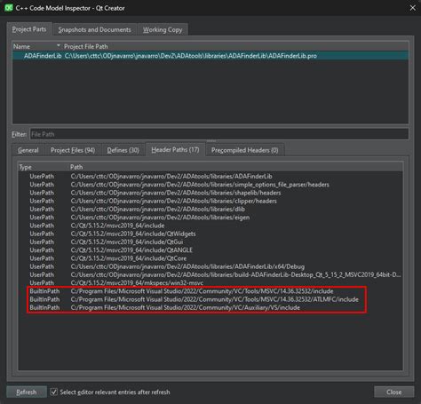 qtcreator reports lots of headers as not found qt forum
