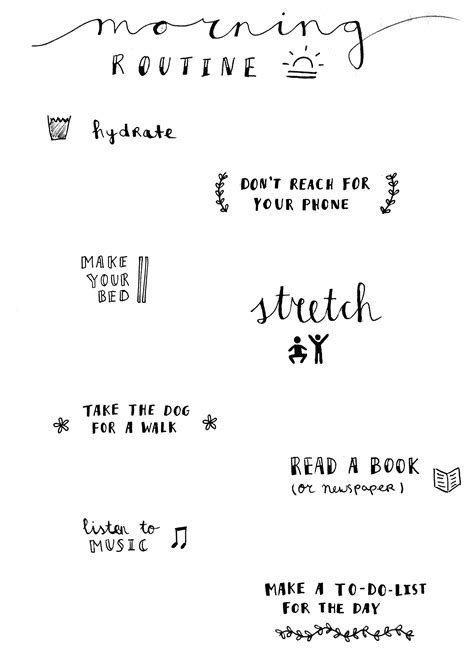Morning Routine ☀️ Bujo Bulletjournal Morningroutine Morgenroutine