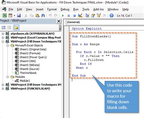 3 ways to fill down blank cells in excel excel campus