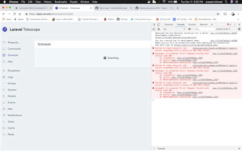 [30 ] laravel telescope keeps scanning