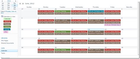 sharepoint calendar javascript