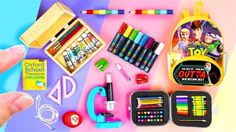 17 Diy Miniature Ideas For Dollhouse Barbie Youtube