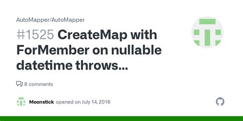 createmap with formember on nullable datetime throws exception on