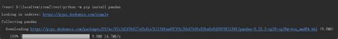pip 安装依赖包 报错 no matching distribution found for pandas gavinclc的博客 csdn