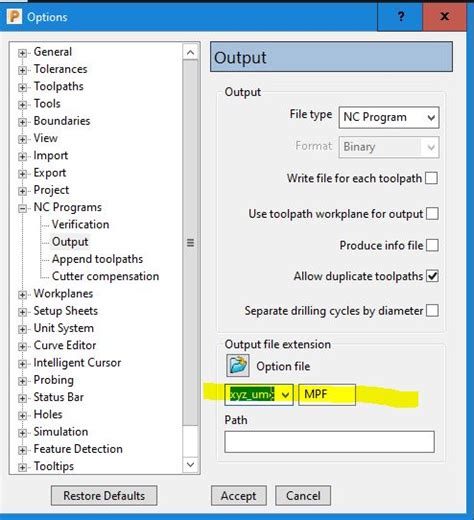 powermill postprocessing preference settings autodesk community