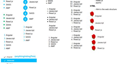 how to create custom list in html online tutorial for