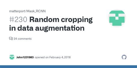 random cropping in data augmentation · issue 230 · matterport mask