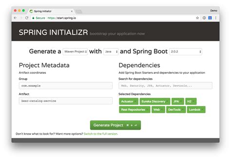 build a microservices architecture for microbrews with spring boot