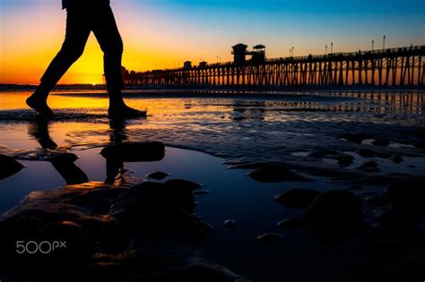Walking On The Beach At Sunset In Oceanside December 28 2016