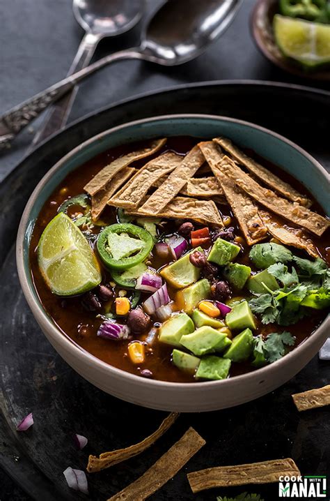 Instant Pot Vegetarian Tortilla Soup Cook With Manali