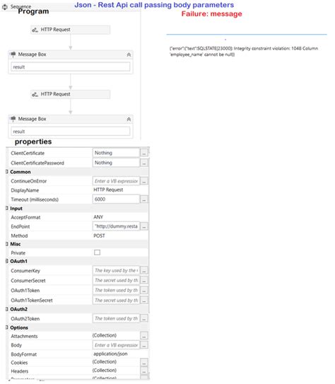 request api json body parameters passing error — imgbb