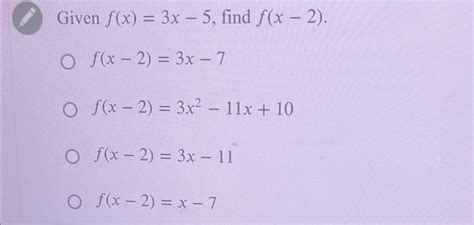 Solved Given F X 3x 5 ﻿find