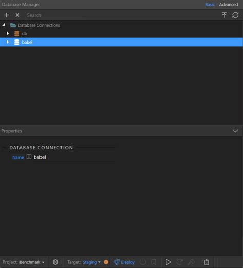 globals database connections with multiple targets how to wappler