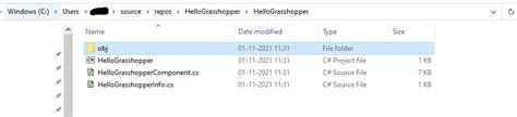 gh c dev tutorial cannot locate bin folder grasshopper developer
