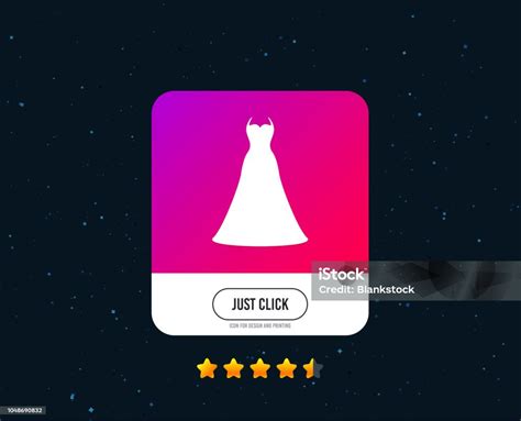 Ikon Tanda Gaun Pengantin Simbol Pengantin Yang Elegan Vektor Ilustrasi
