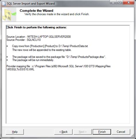 mitesh sureja s blog creating simple ssis package using sql server
