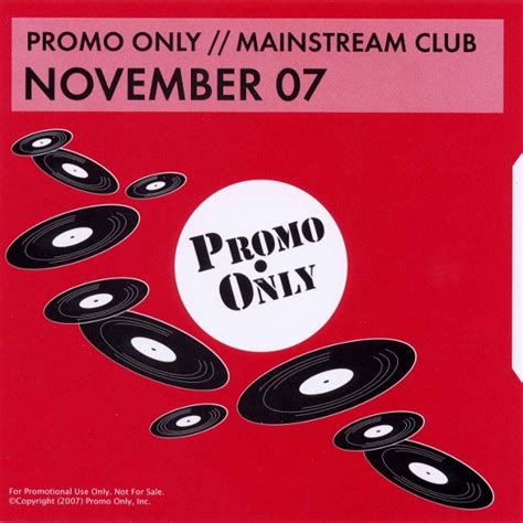 Promo Only Mainstream Club November 07 2007 Cd Discogs