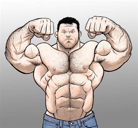 Hardbulls Bear Art Guy Drawing Comic Illustration