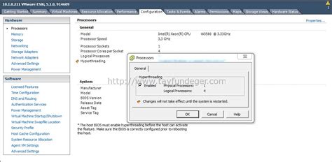 how to enable esxi hyperthreading vmware virtualization blog