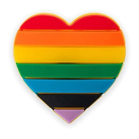 Lgbtq Silicone Pins Perfect For Lgbtq 2 Gay Pride Rainbow Heart